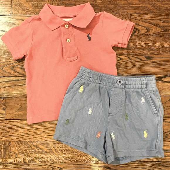 Ralph Lauren | Matching Sets | 9 Month Pique Ralph Lauren Polo Coral ...